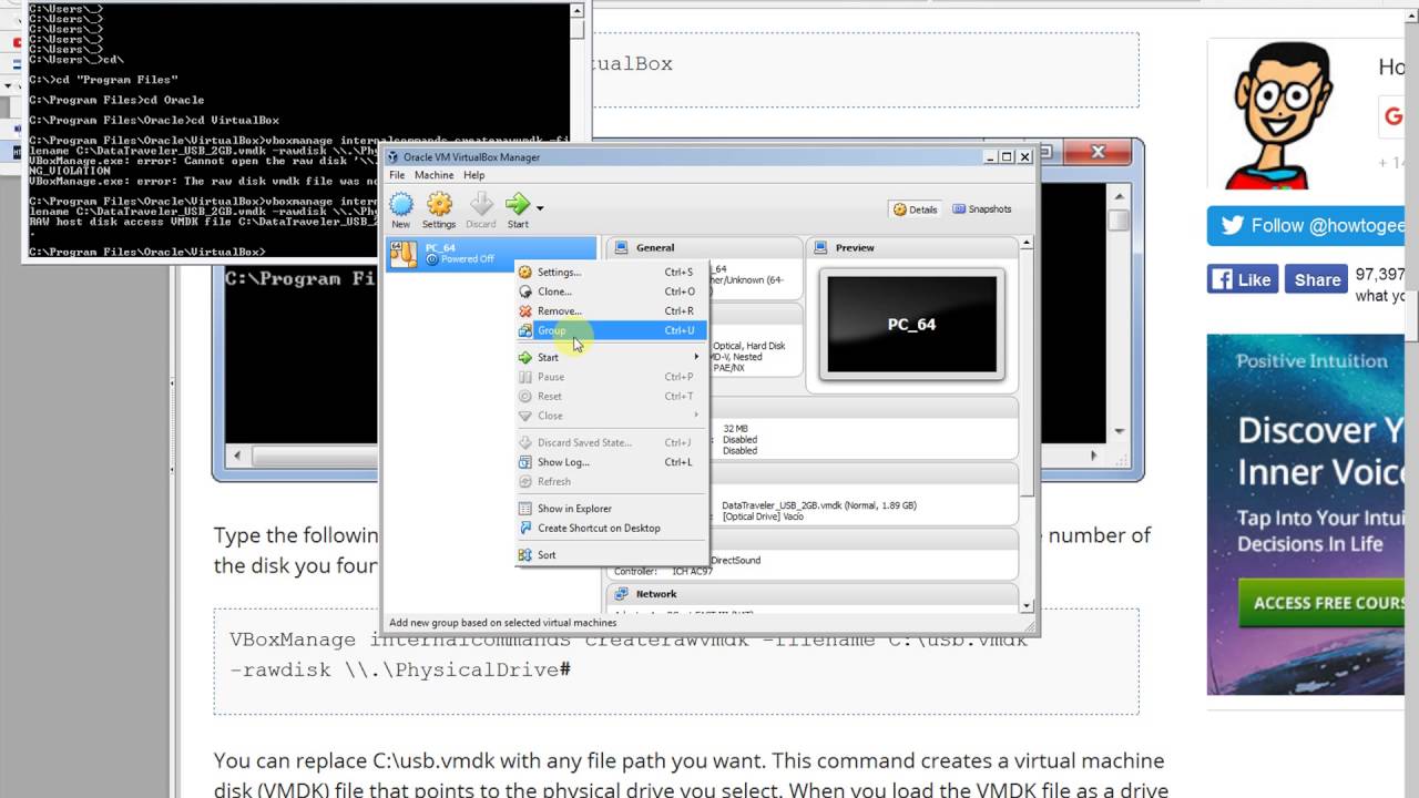 Install VisOpSys into USB Memory and Run from VirtualBox (Windows ...