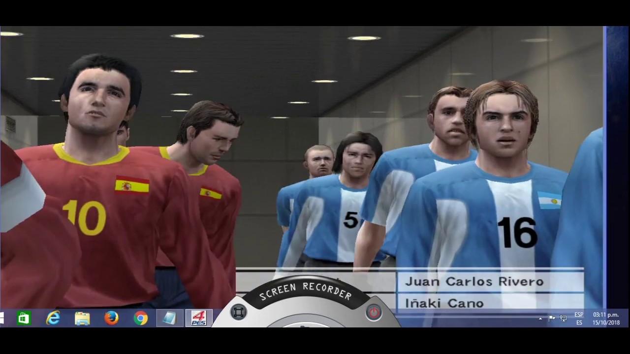 Mi primer video!! Jugando Pes 2004 - YouTube