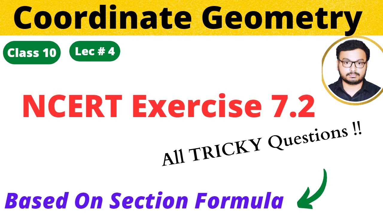 coordinate geometry class 10 ncert solutions exercise 7.2 | section ...