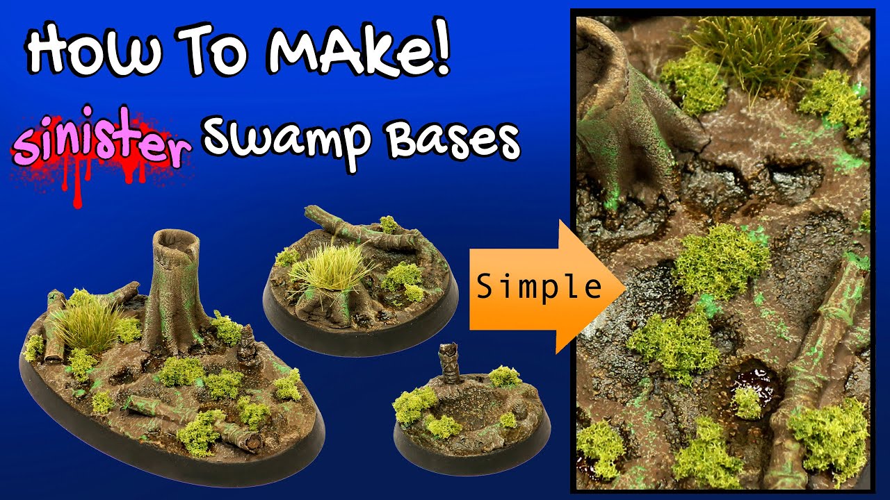 SINISTER Swamp Base | CHEAP Diorama for Your Minis! - YouTube