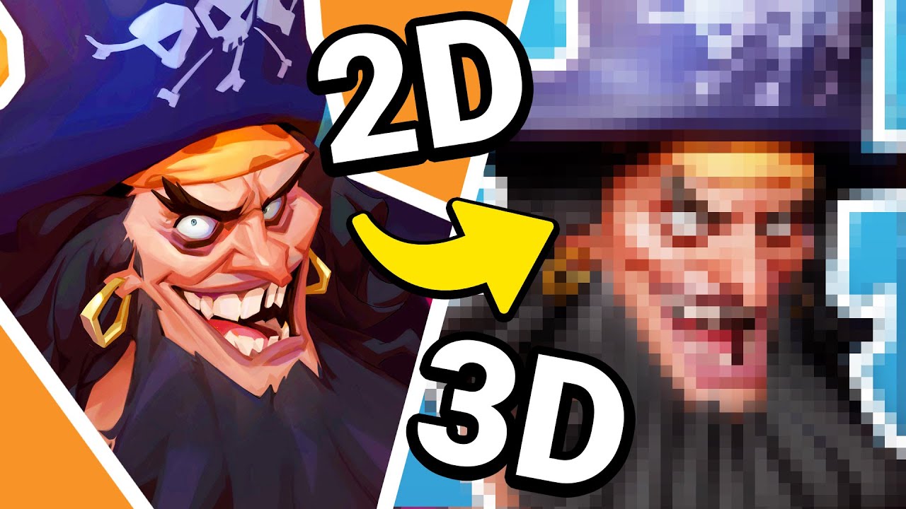 2D to 3D! I Turned Blackbeard From One Piece Into a 3D Model 🏴‍☠️ - YouTube