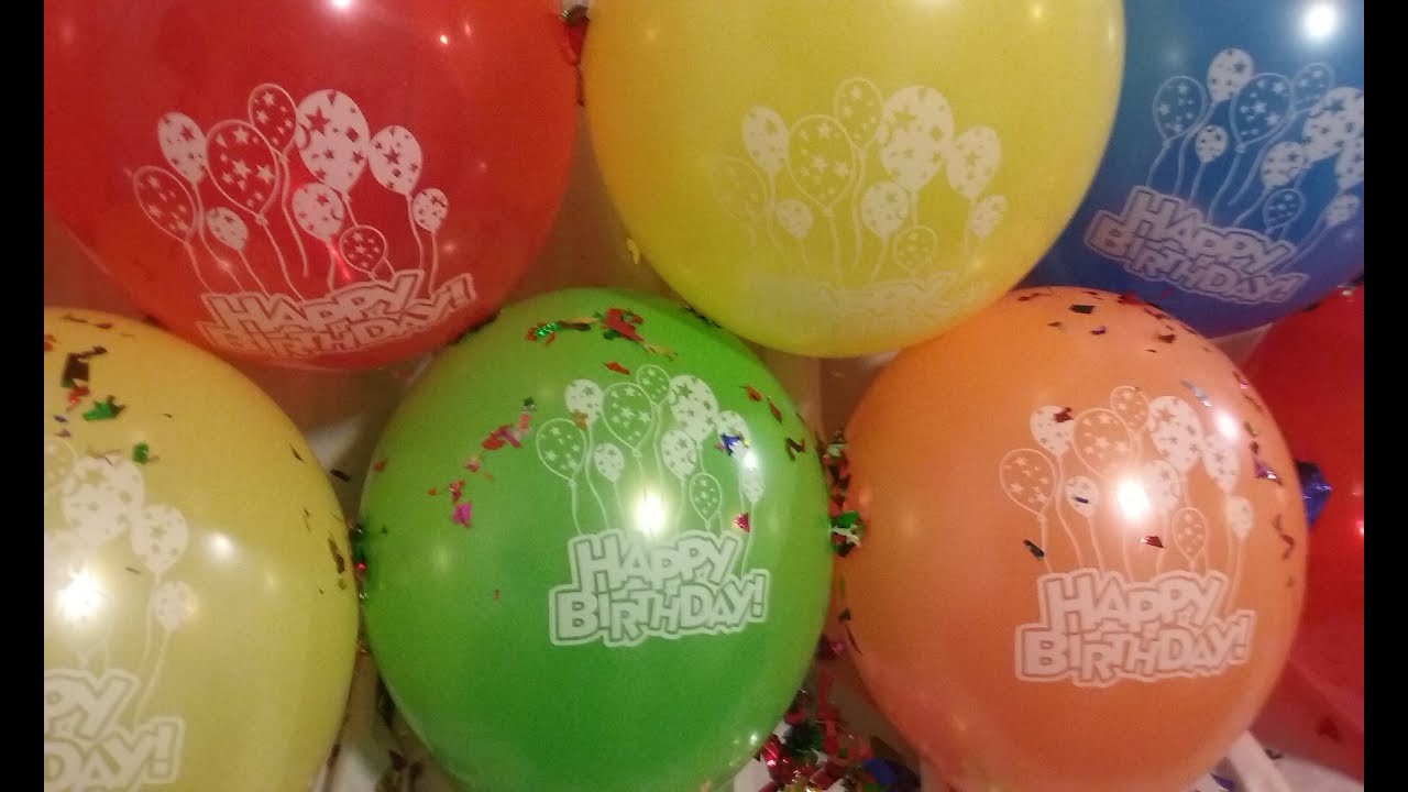 Happy Birthday Balloons Pop Pop Pop! - YouTube