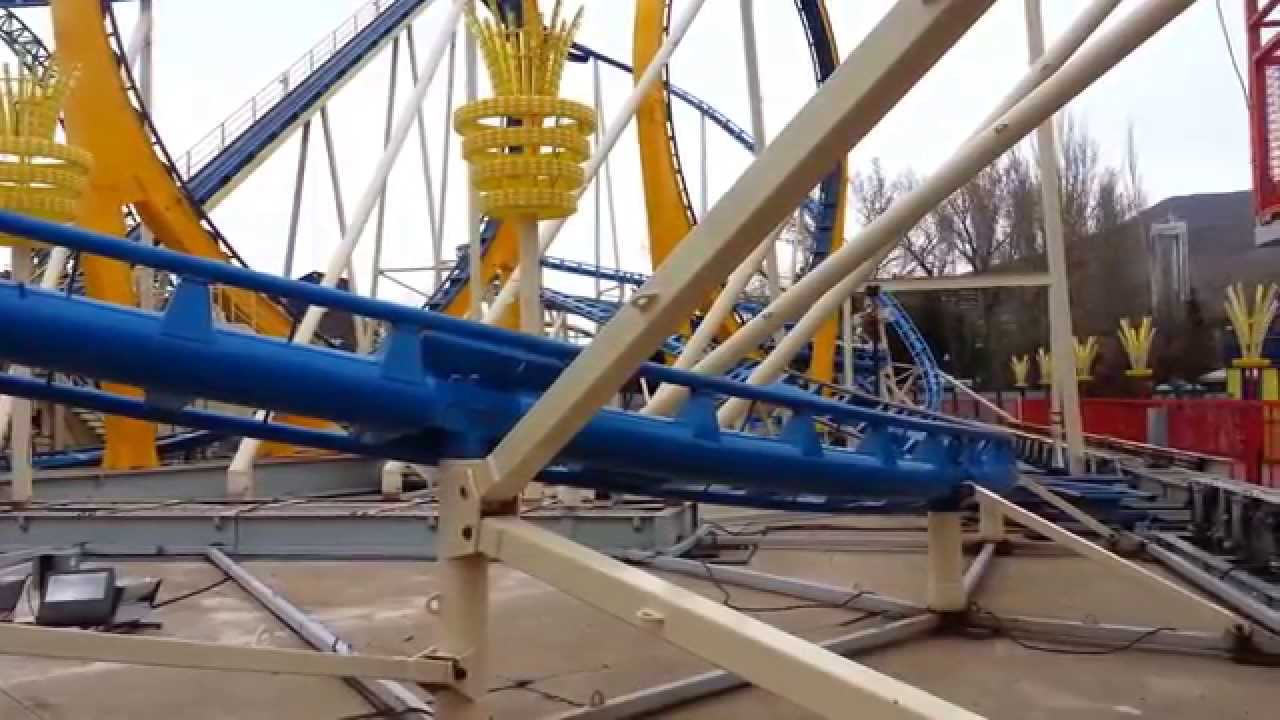 Colossus the Fire Dragon, Lagoon Amusement Park - March 2014 - YouTube