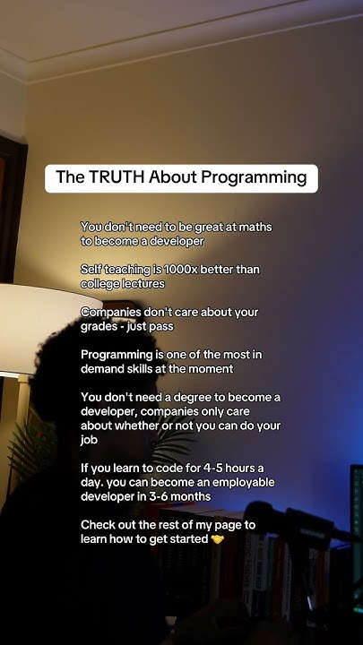 The Truth About Programming - YouTube