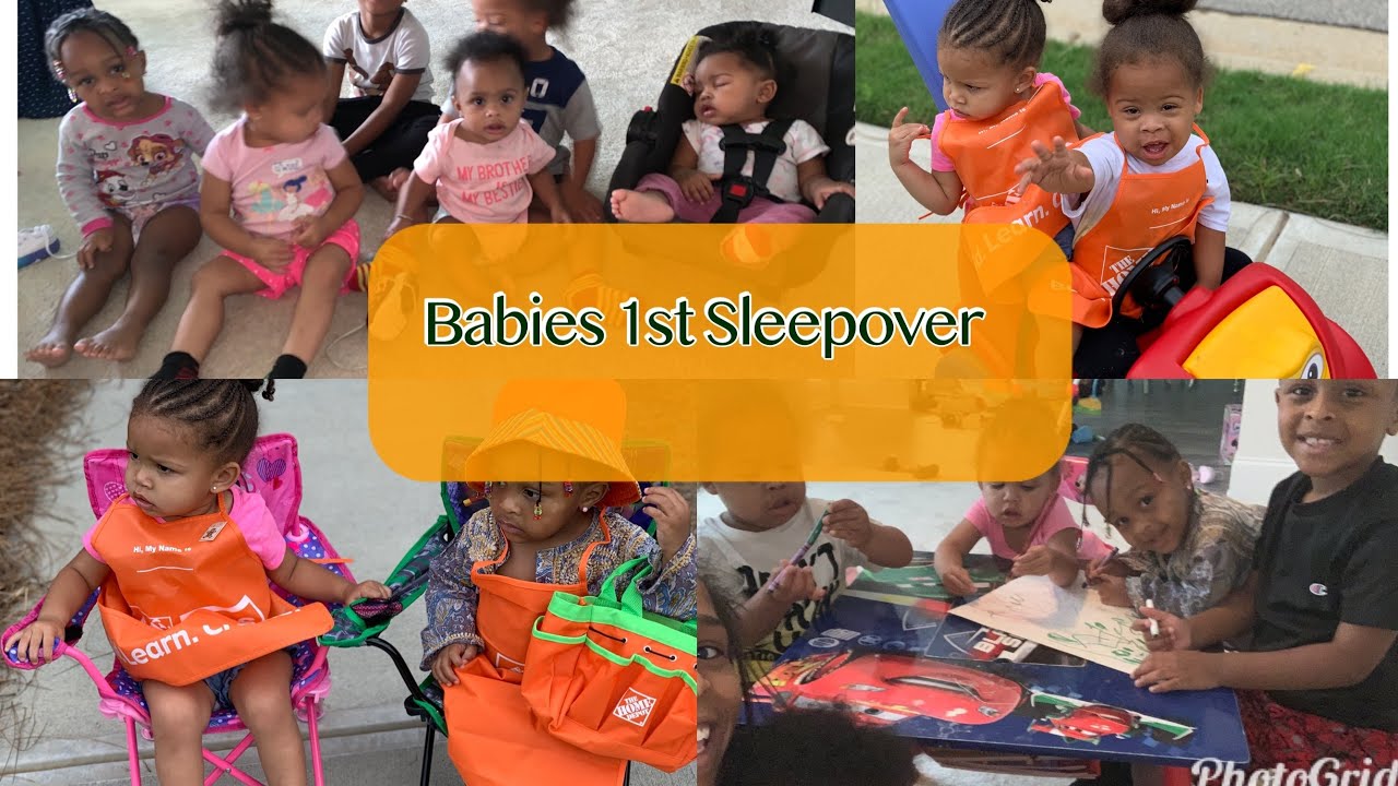 Babies 1st Sleepover! - YouTube