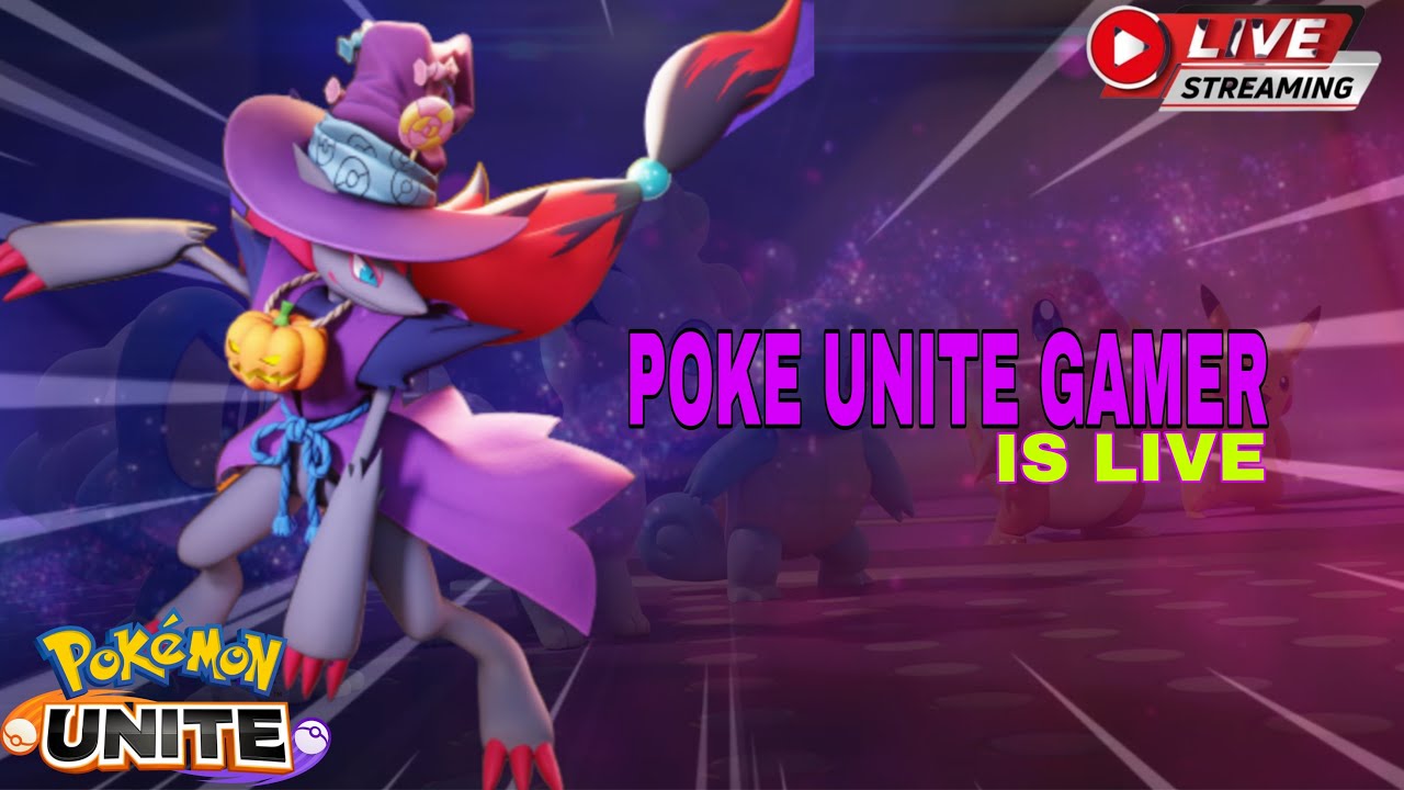 Poke unite gamer is live | Pokemon Unite Live | #LIVE #POKEMONUNITELIVE ...