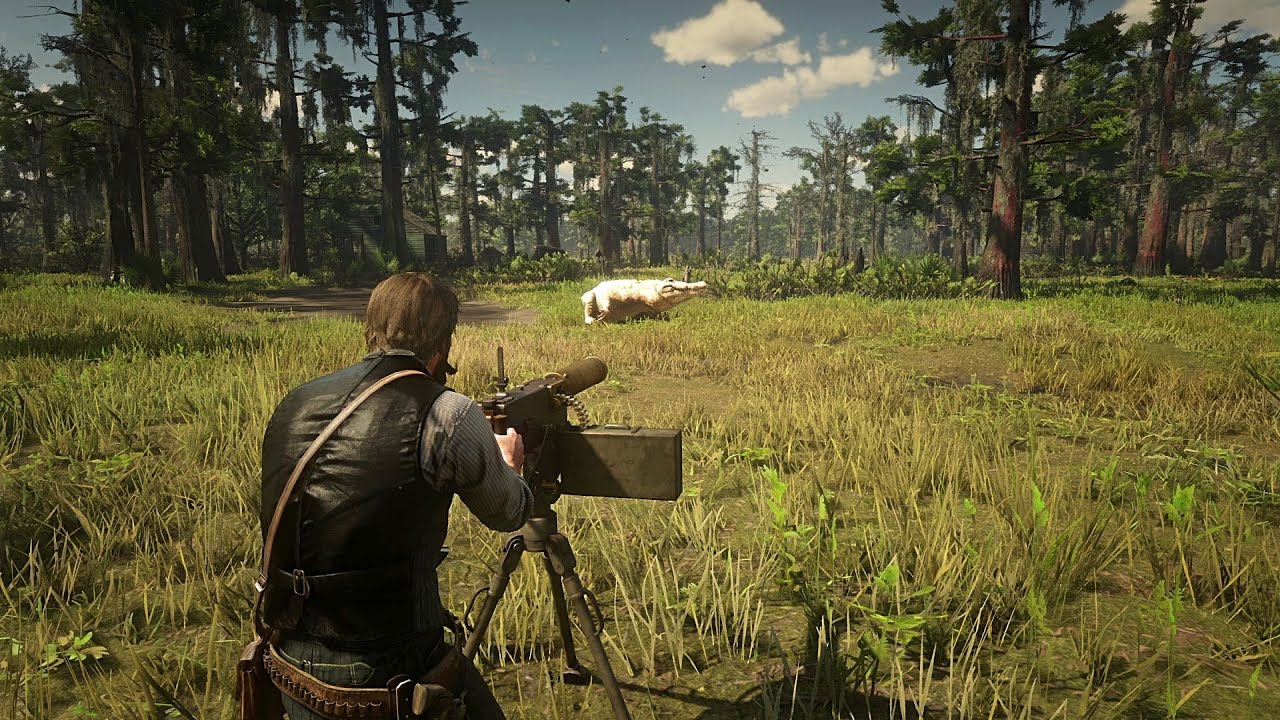 RDR2 - Brutal Murder of the Legendary Bull Gator. - YouTube