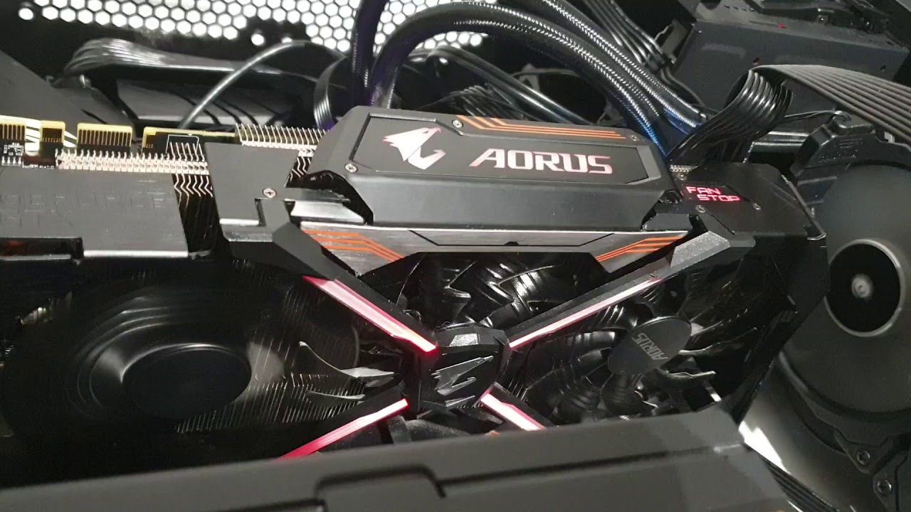 Gigabyte Aorus GTX 1080 Ti fan issue - YouTube