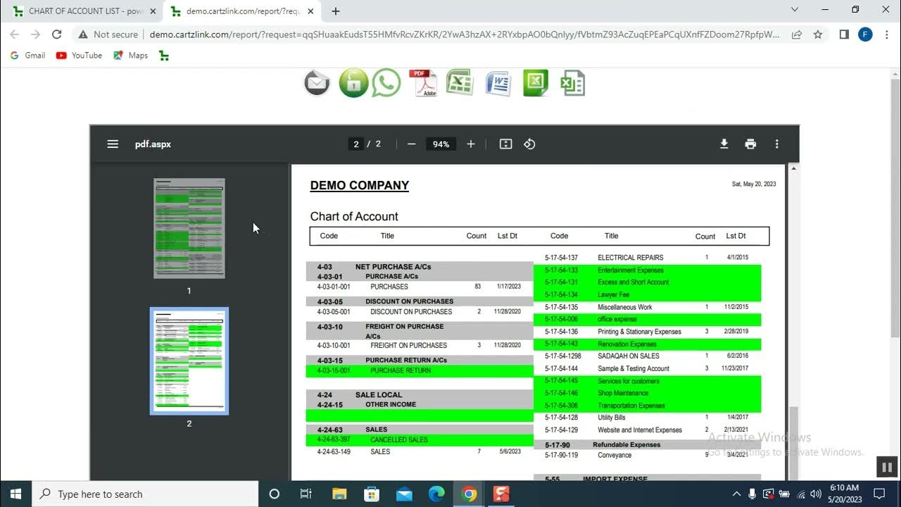 How to Create Chart of Accounts - YouTube