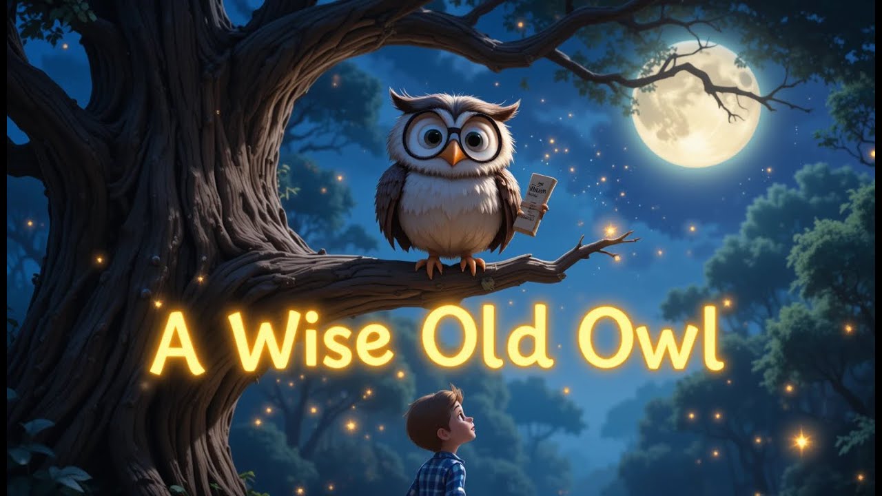 A Wise Old Owl | Fun Nursery Rhyme for Kids | Kids Song | Panda World ...