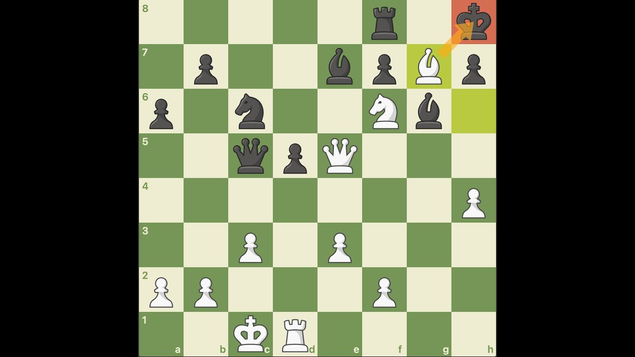 Brilliant checkmate with Bishop sac and double check! - YouTube