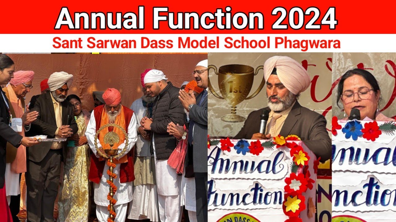 🌹🔴LIVE Annual Function 2024🌹🔴108 Sant Sarwan Dass Model School Hadiabad ...