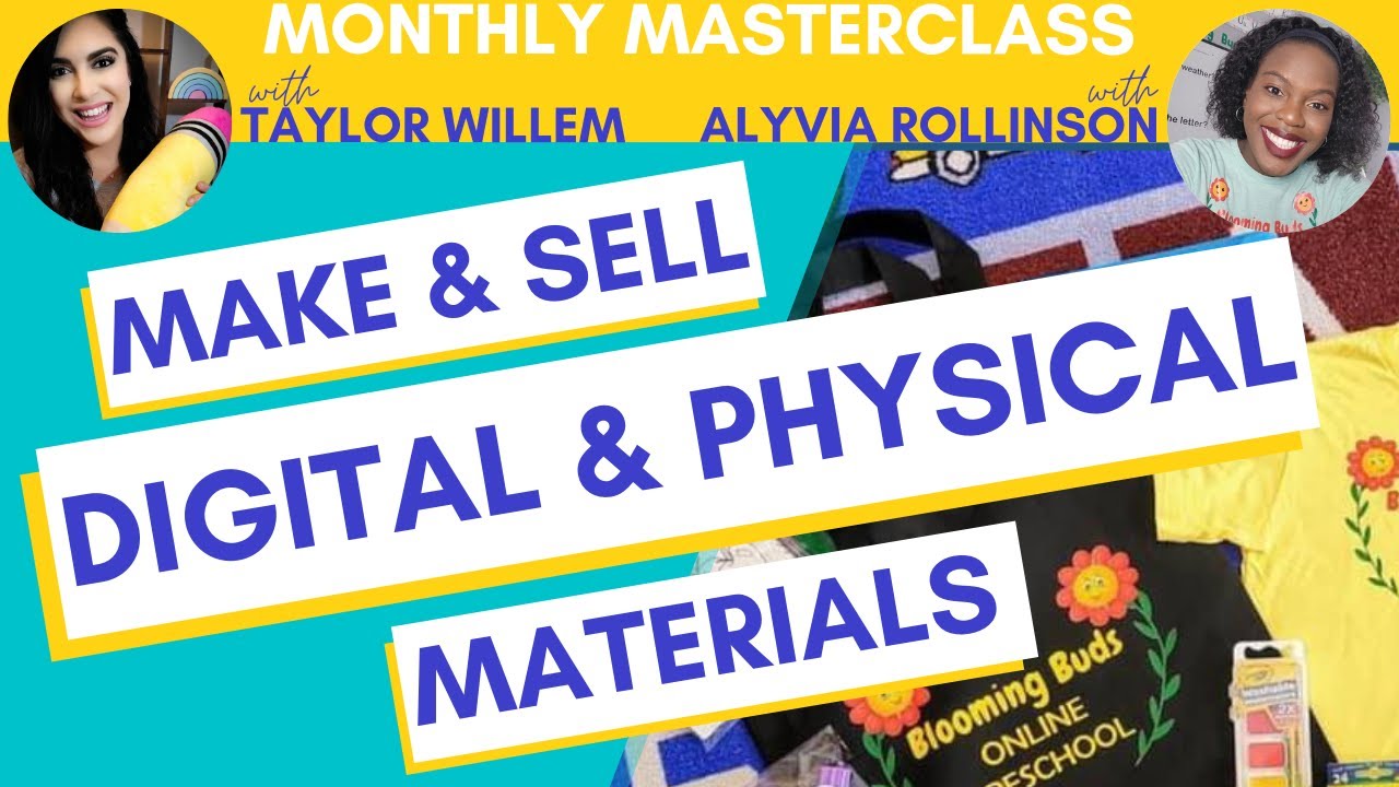 How to Make and Sell Digital & Physical Materials for Your Preschool ...