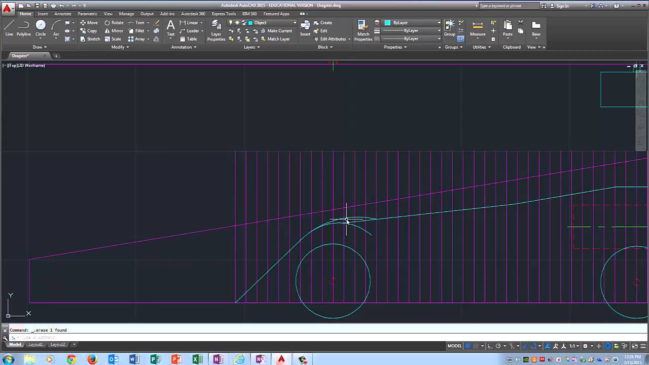 TSA Dragster in AutoCAD Part V - YouTube