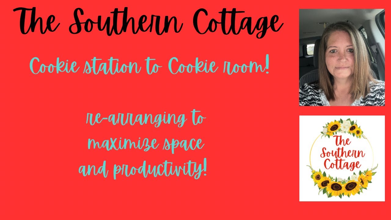 Cookie station to Cookie Room!! Re-arranging my space to function ...
