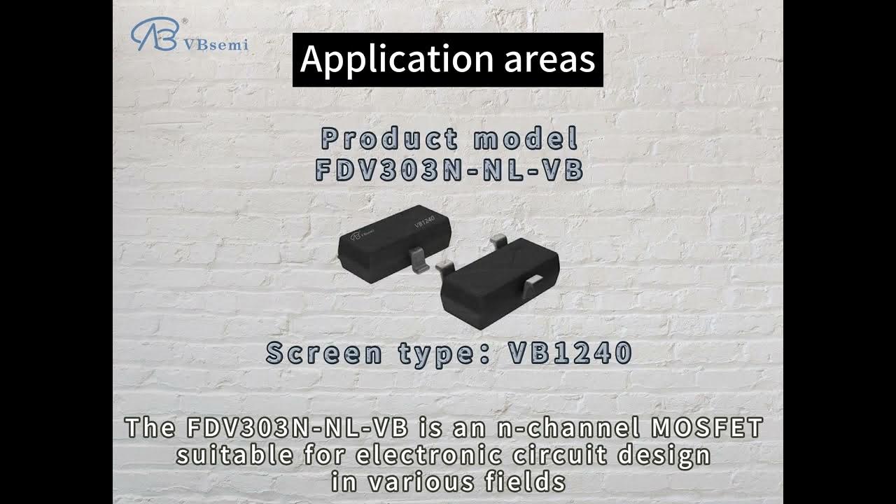 FDV303N-NL-VB an N-channel SOT23 package MOS tube - YouTube