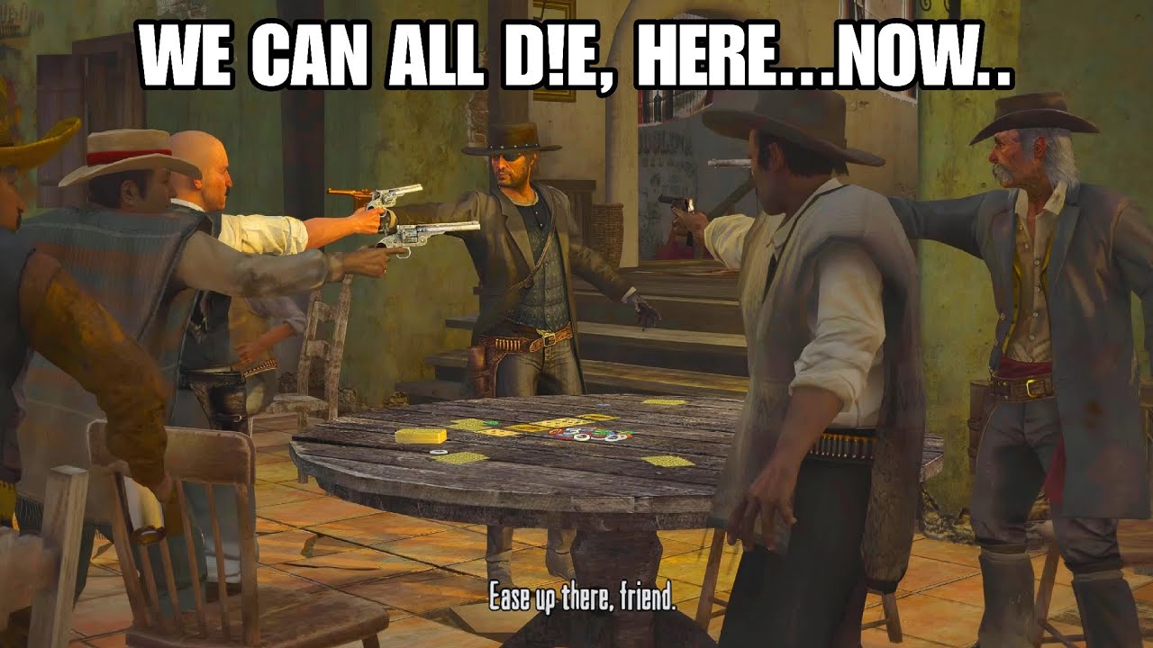 Imagine risking your life over a card game | Rdr1 - YouTube