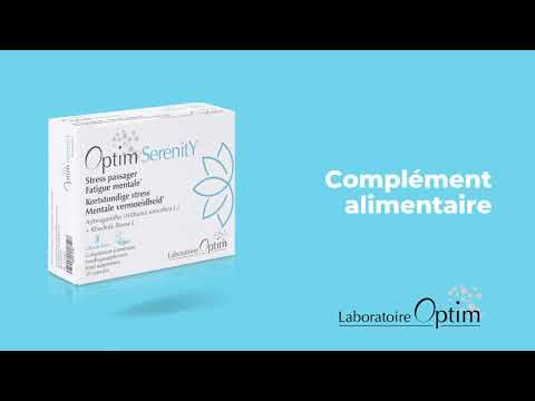 Optim Serenity - Complément alimentaire - ashwagandha (Withania somnifera) et Rhodiola rosea