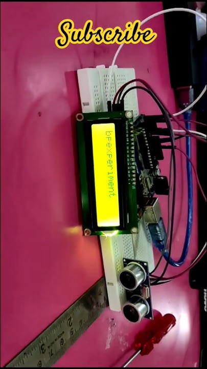 Distance measurement using ultrasonic sensor, science project,Arduino project, inspire award ...