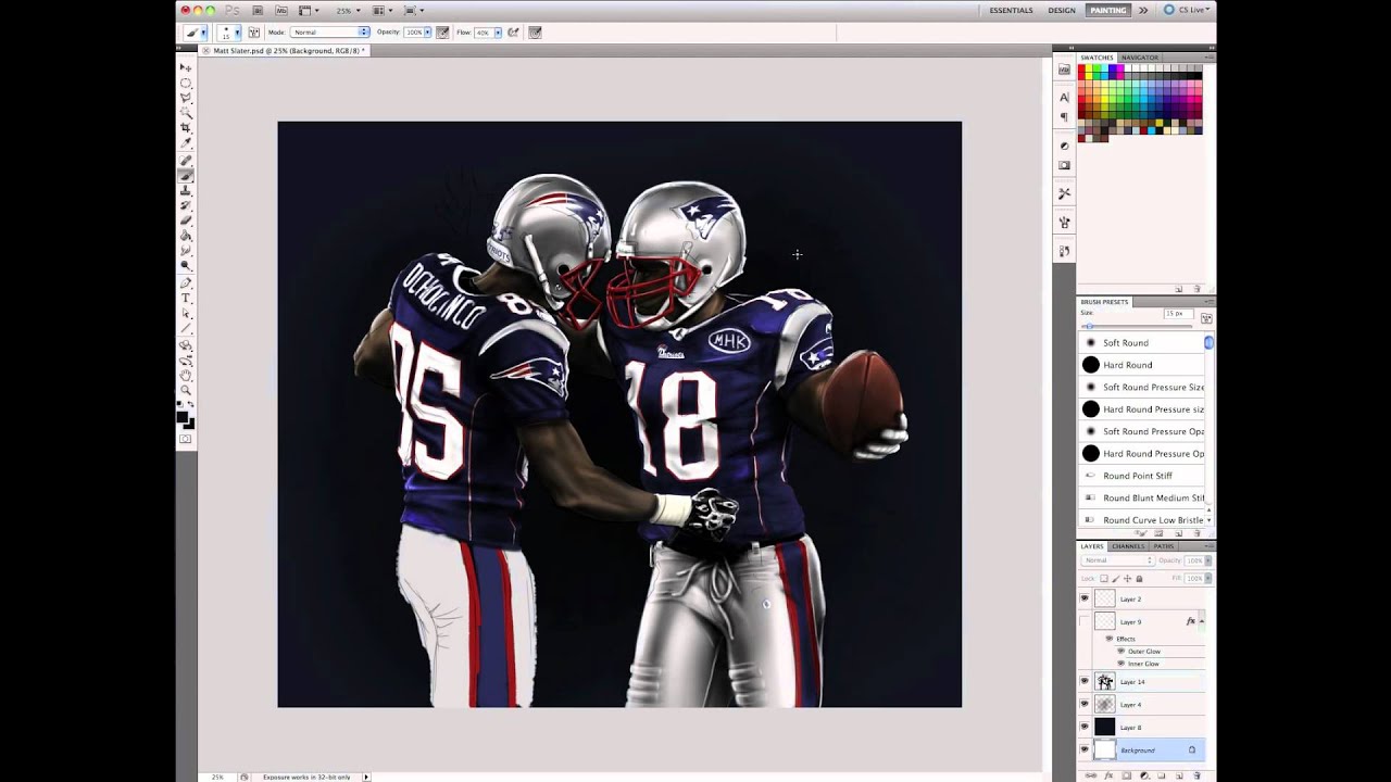 Matthew Slater Speed painting by Josh Fee - YouTube