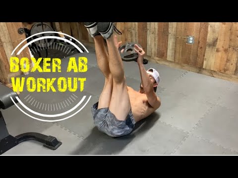 Boxer Ab Workout / Home Routine - YouTube