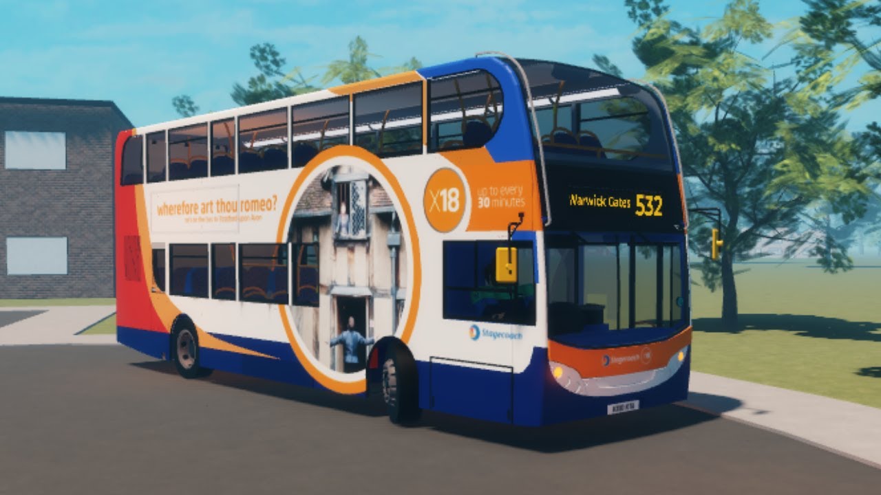 Driving the Service 532 from Myton School to Warwick Gates (ROBLOX ...