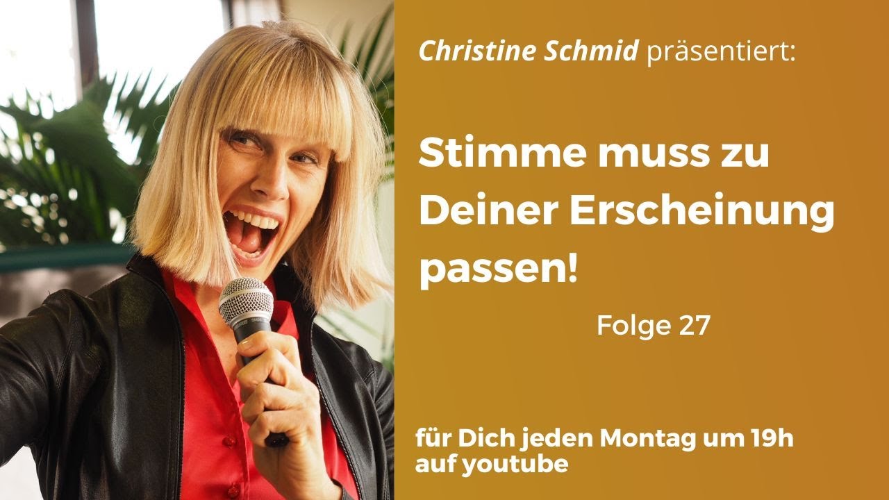 Deine Stimme muss zu Deinem Aussehen passen! - YouTube