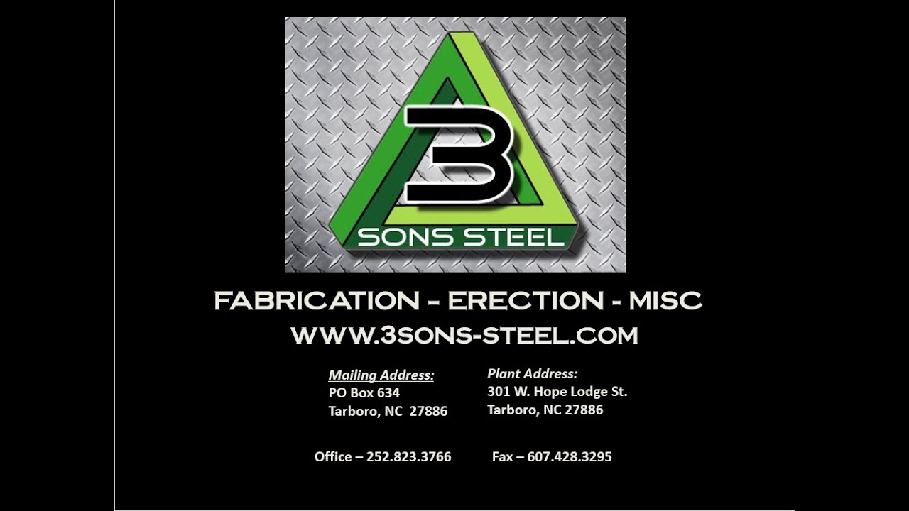 3 SONS STEEL INC TARBORO, NORTH CAROLINA 2022 - YouTube