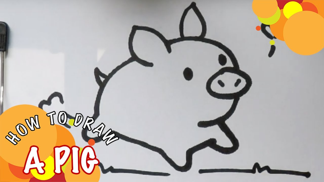 OINK.... OINK ... || How to Draw pig ( step by step ) - YouTube