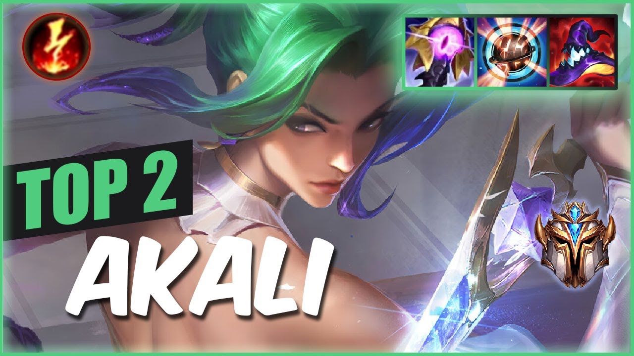 [Wild Rift] AKALI TOP 2 - S9 Challenger ranked game + build - YouTube