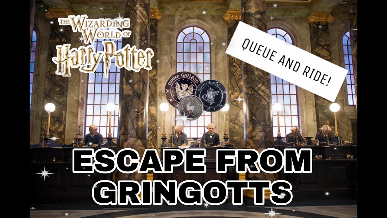ESCAPE FROM GRINGOTTS Queue and Ride | The Wizarding World of Harry ...