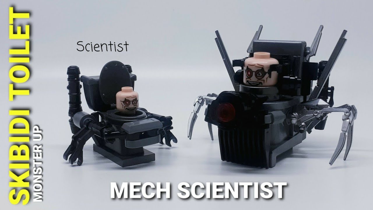 lego skibidi toilet | assemble mech scientist | monster up - YouTube