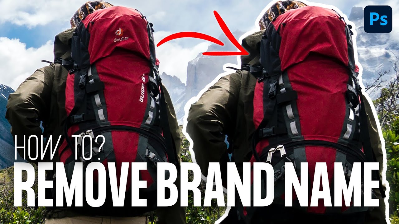 How to remove Brand name/logo in Photoshop | Tutorial | Hindi. - YouTube