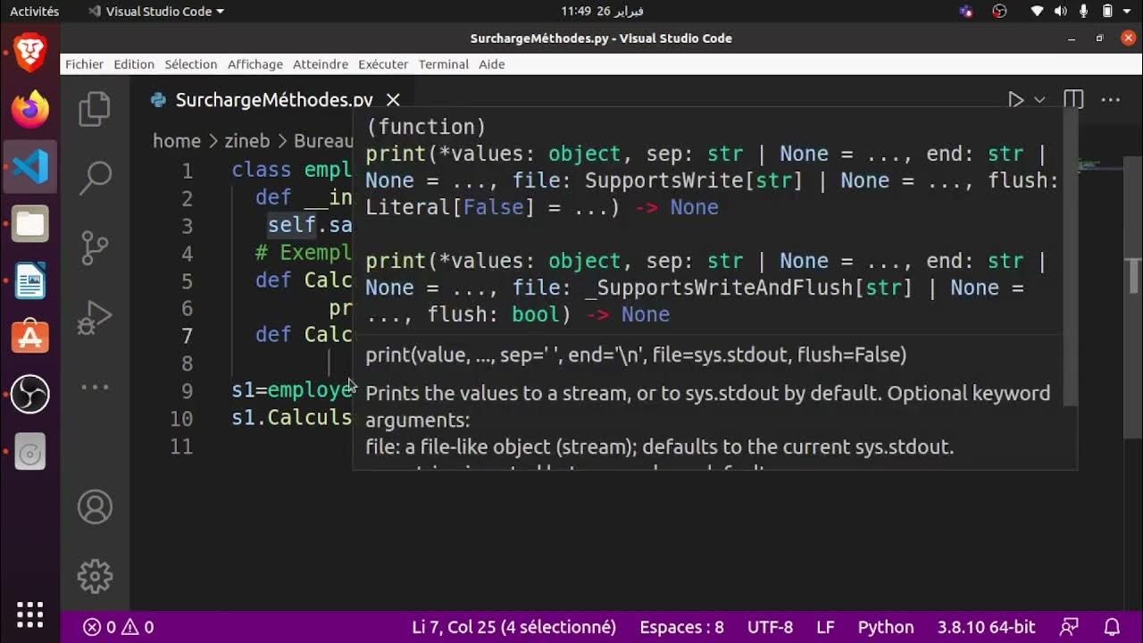 POO en python : Polymorphisme (2/3) - Surcharge des méthodes - YouTube