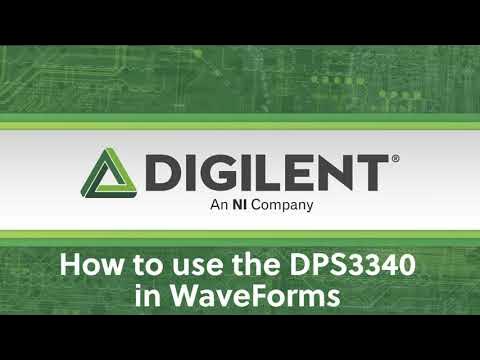 Setting up the Digilent Power Supply DPS3340 for use in WaveForms. - YouTube
