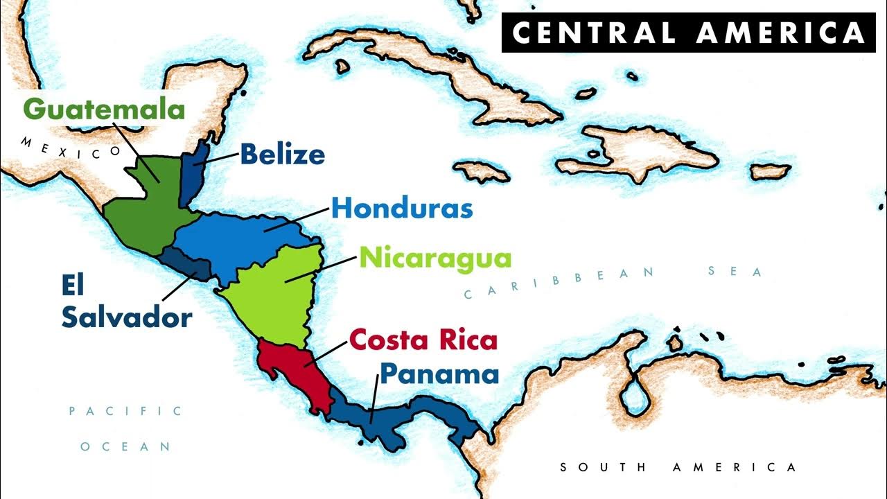 CC Cycle 2 Week 21 Geography: Central America (Song + Map) - YouTube