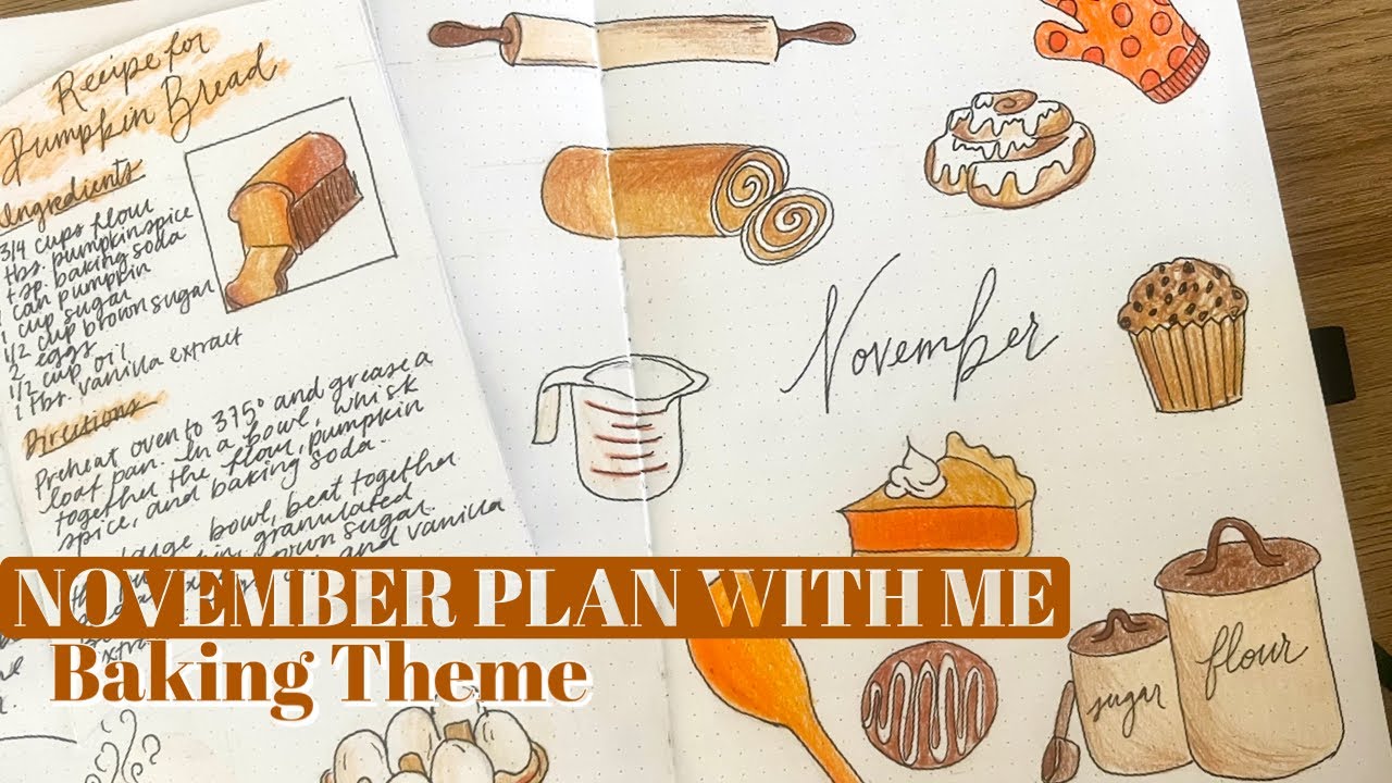 NOVEMBER PLAN WITH ME | Baking Theme - YouTube