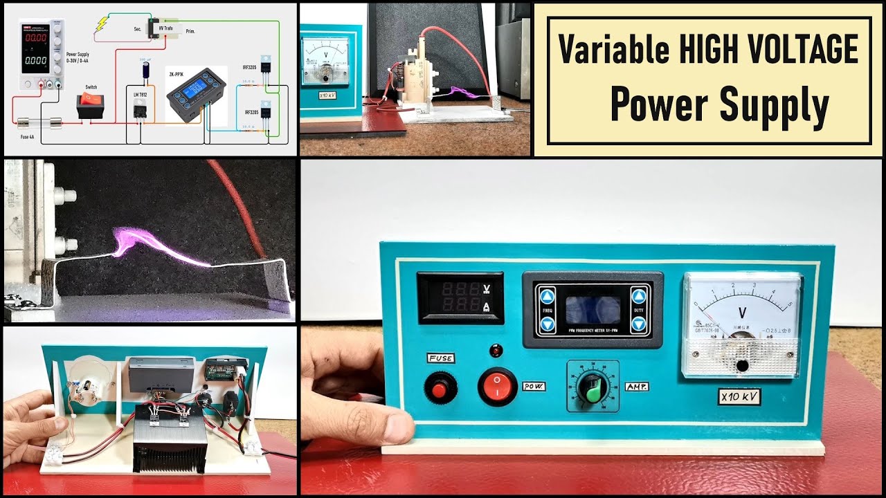 How to make simple Variable HIGH VOLTAGE Power Supply - YouTube
