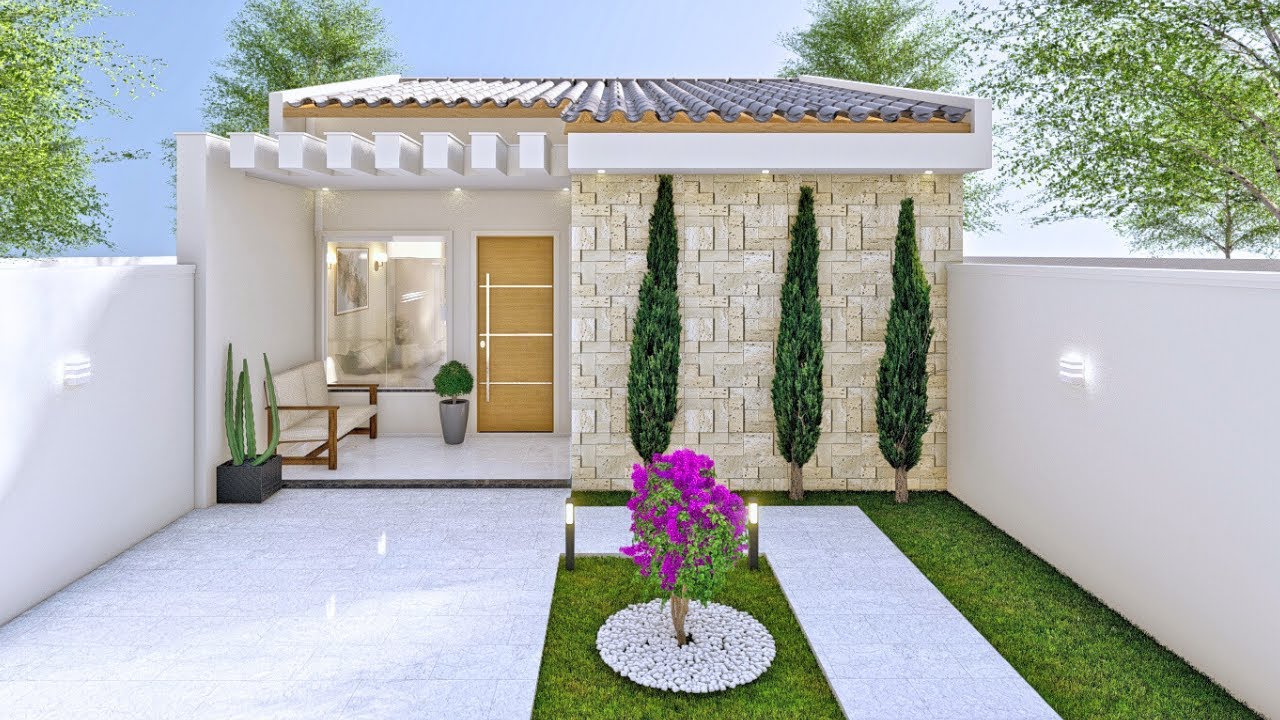 CASA PEQUENA SIMPLES E ACONCHEGANTE │ DOIS QUARTOS │ 7X9 │63M² - YouTube