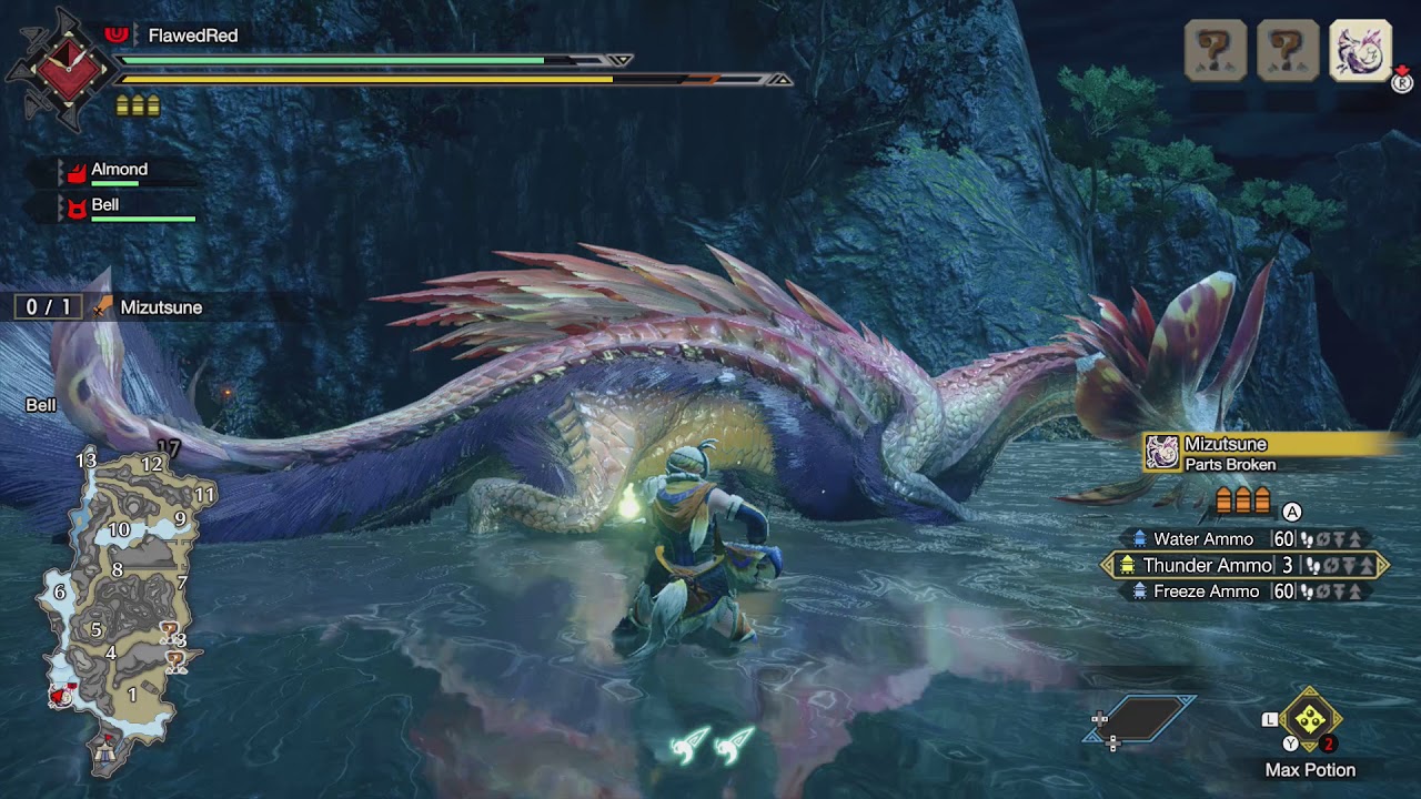 Monster Hunter Rise - Light Bowgun, Mizutsune - YouTube