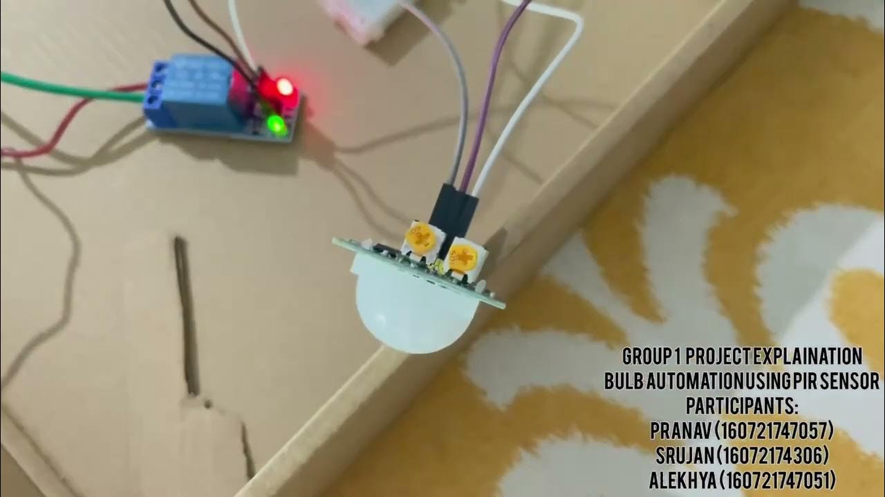 Bulb automation with PIR sensor using arduino kit - YouTube