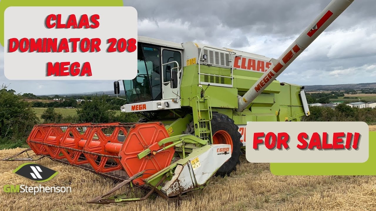 CLAAS Dominator 208 Combine working video - YouTube