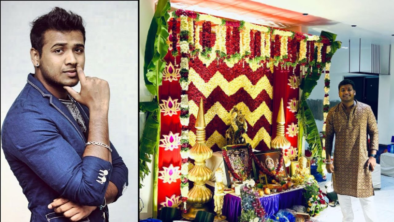 Singer Rahul Sipligunj new House Warming function Photos || Singer ...