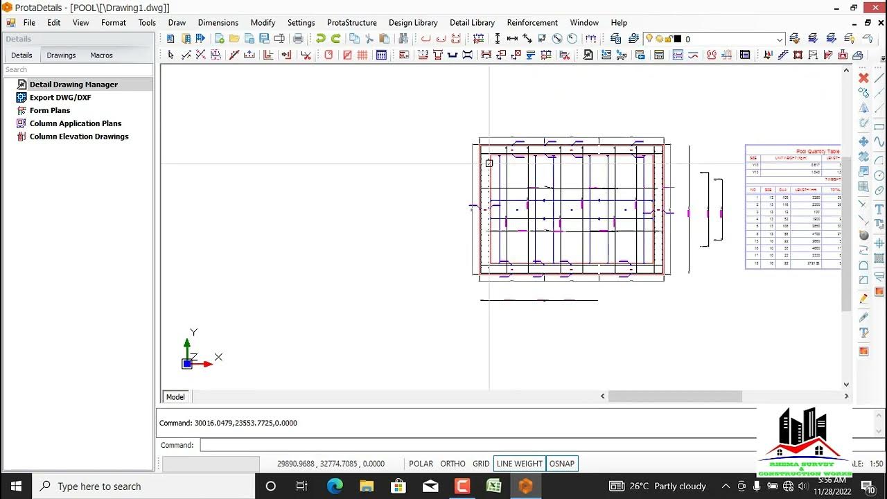 How To Design Swimming Pool & Details in Prota Structure 2021 - YouTube