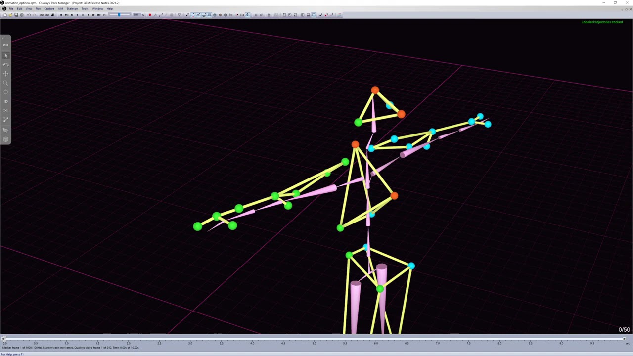 Qualisys Track Manager 2021.2 モーションキャプチャー - YouTube