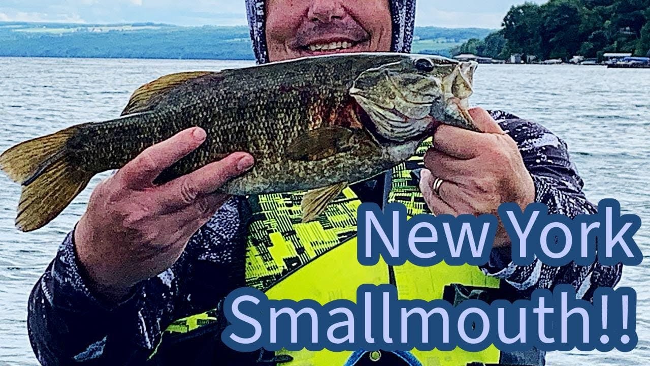 Smallmouth BASS fishing at a Finger Lake! - YouTube