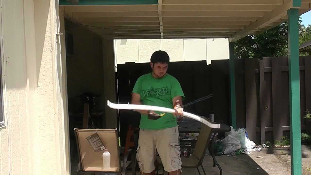50 Pound Takedown Recurve Bow for Less than $10 Part Two - YouTube