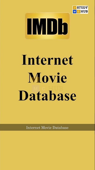 IMDb | Internet Movie Database | History/Journey | How IMDb Started ? - YouTube