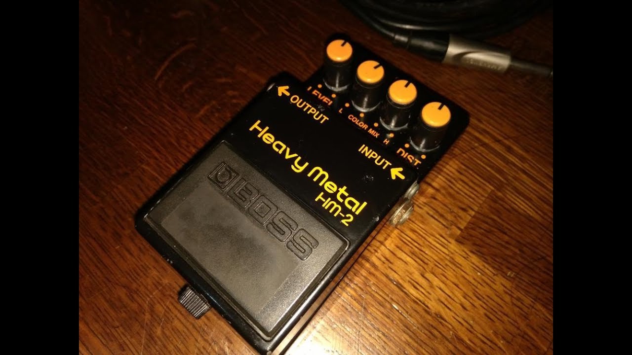 BOSS hm2 heavy metal guitar effect - YouTube