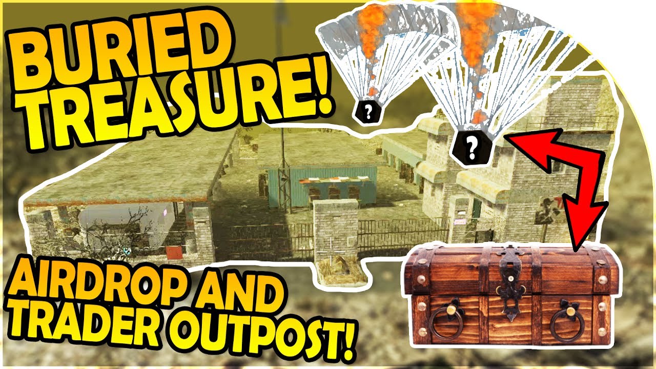 BURIED TREASURE of EPIC LOOT - 2 AIRDROPS + TRADER OUTPOST - 7 Days to ...